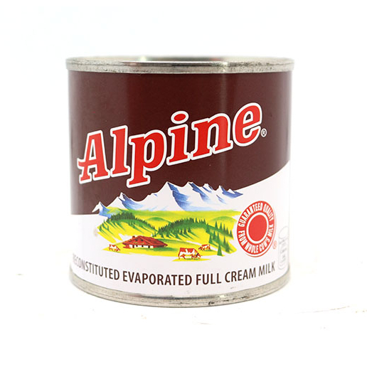 ALPINE EVAPORATED FULL CREAM MILK 140ML | Shopee Malaysia