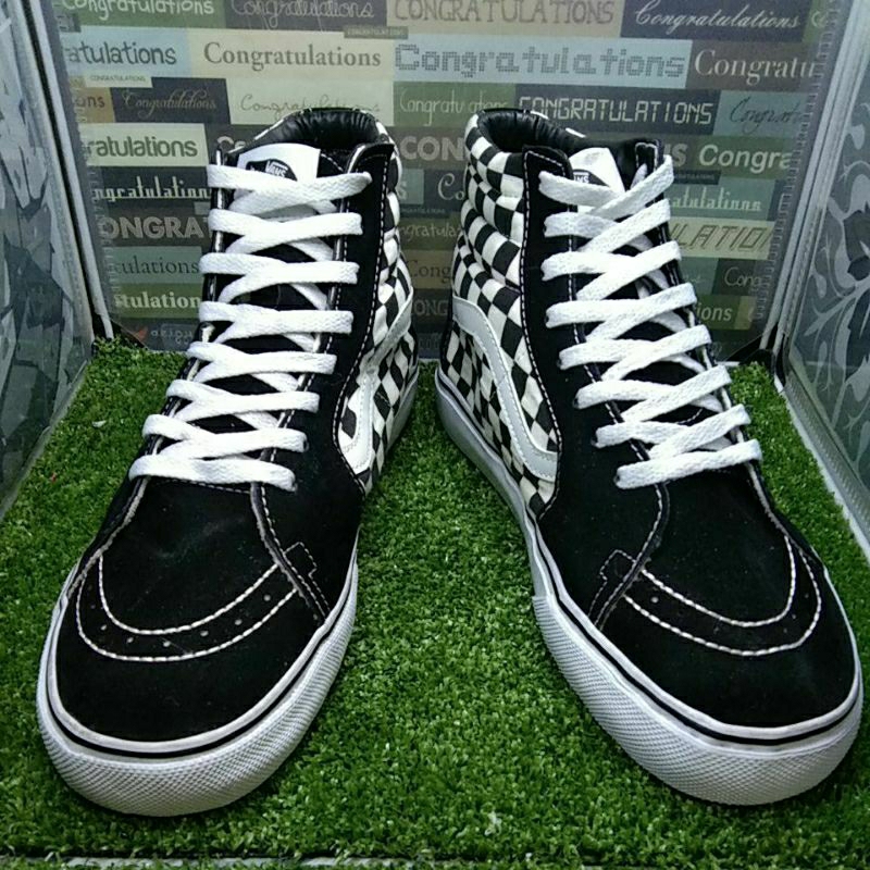 KASUT VANS SK8 CHECKERBOARD HIGHCUT BUNDLE (9 UK) | Shopee Malaysia
