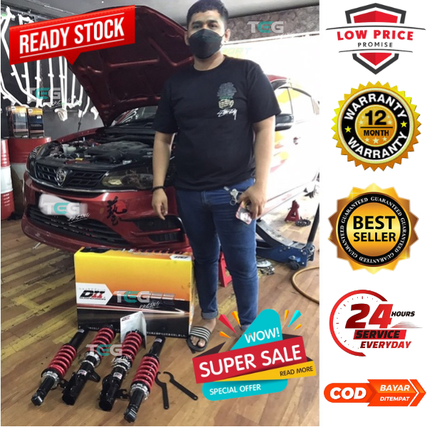 🔥BOLEH SERVICE🔥 Proton Saga VVT BT3 DII Adjustable Suspension Set Hi ...
