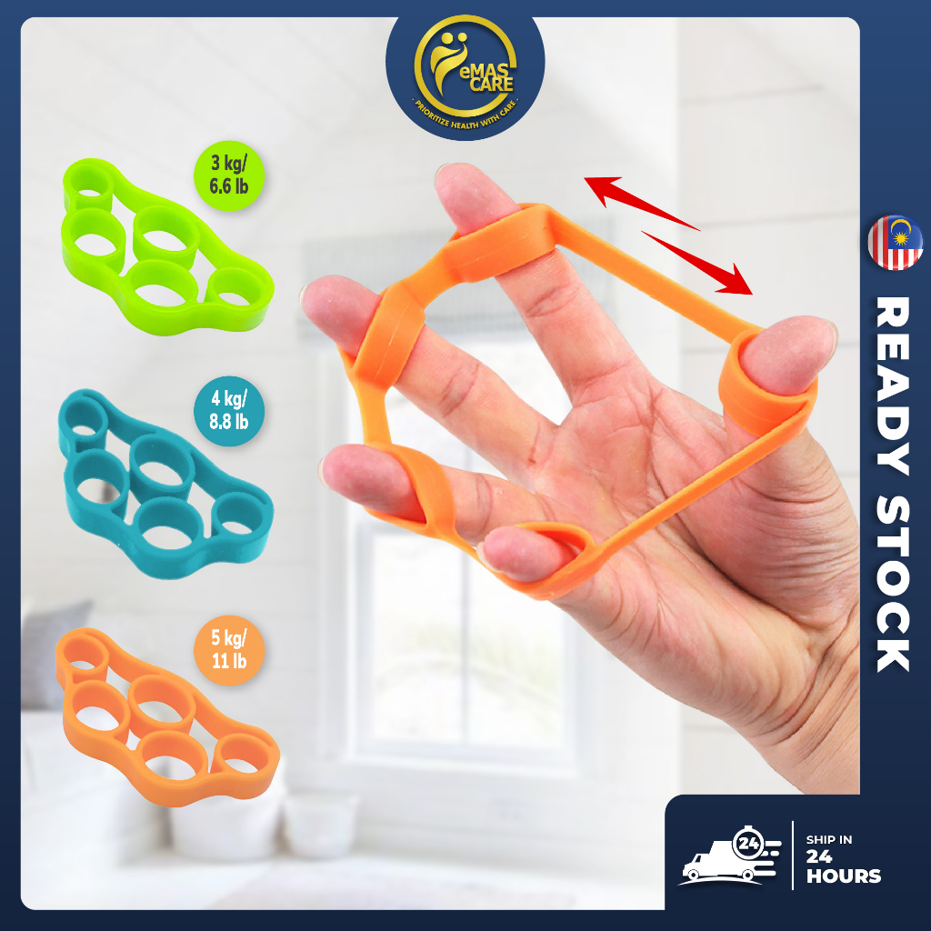 Silicone Finger Strengthener Strength Training Hand Resistance Band ...