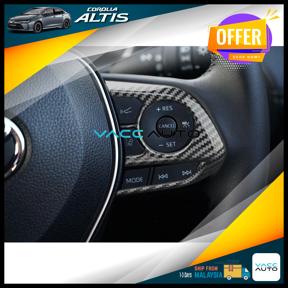 Toyota Altis E210 (2021 - 2025) Steering Carbon Lining Vacc Auto Car ...