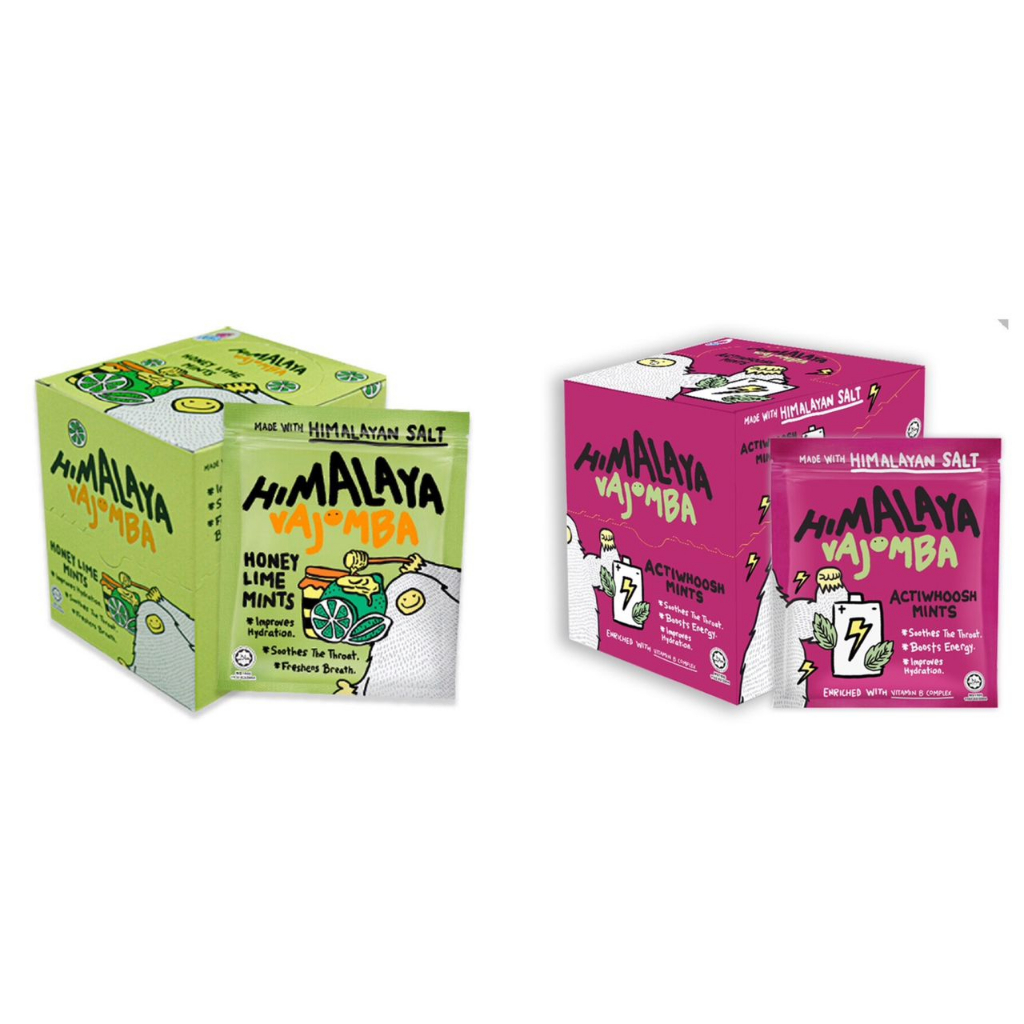 Himalaya Vajomba Honey Lime Mints /Actiwhoosh Mints 180g (1 Box) 15g x ...