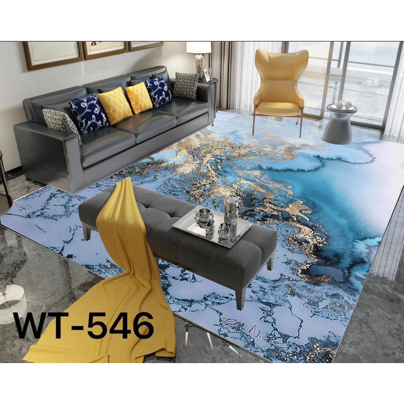 XL 200cm x 160cm 3D Karpet Gulung Heritage Crystal Velvet Carpet Rug ...