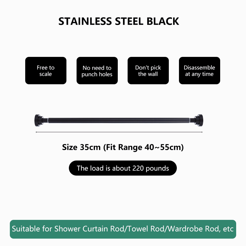 Adjustable rod Stainless Steel Clothes Drying Rack No-Drill besi ...