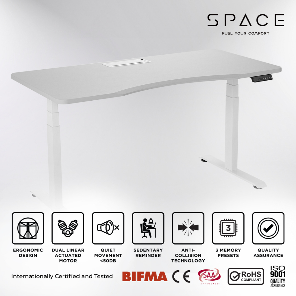 SPACE Dual Motor Pro Ergonomic Smart Desk - 5 Years Official Warranty ...