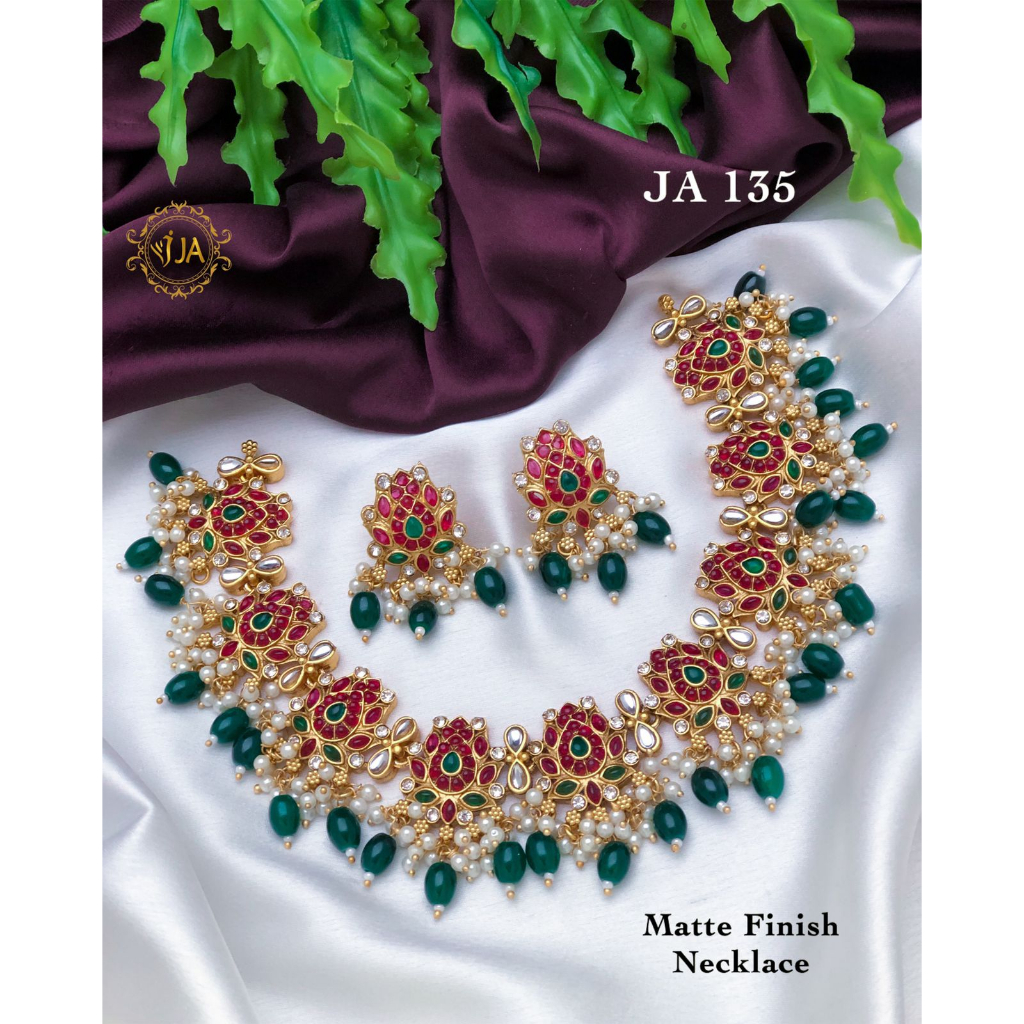 Ready stock Indian matt finish necklaces | Shopee Malaysia