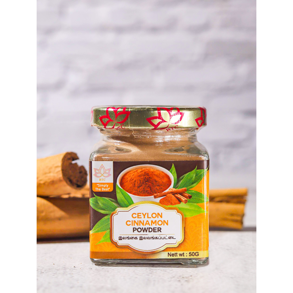 PURE CEYLON CINNAMON POWDER 50 G / SERBUK ASLI KAYU MANIS CEYLON 100% ...