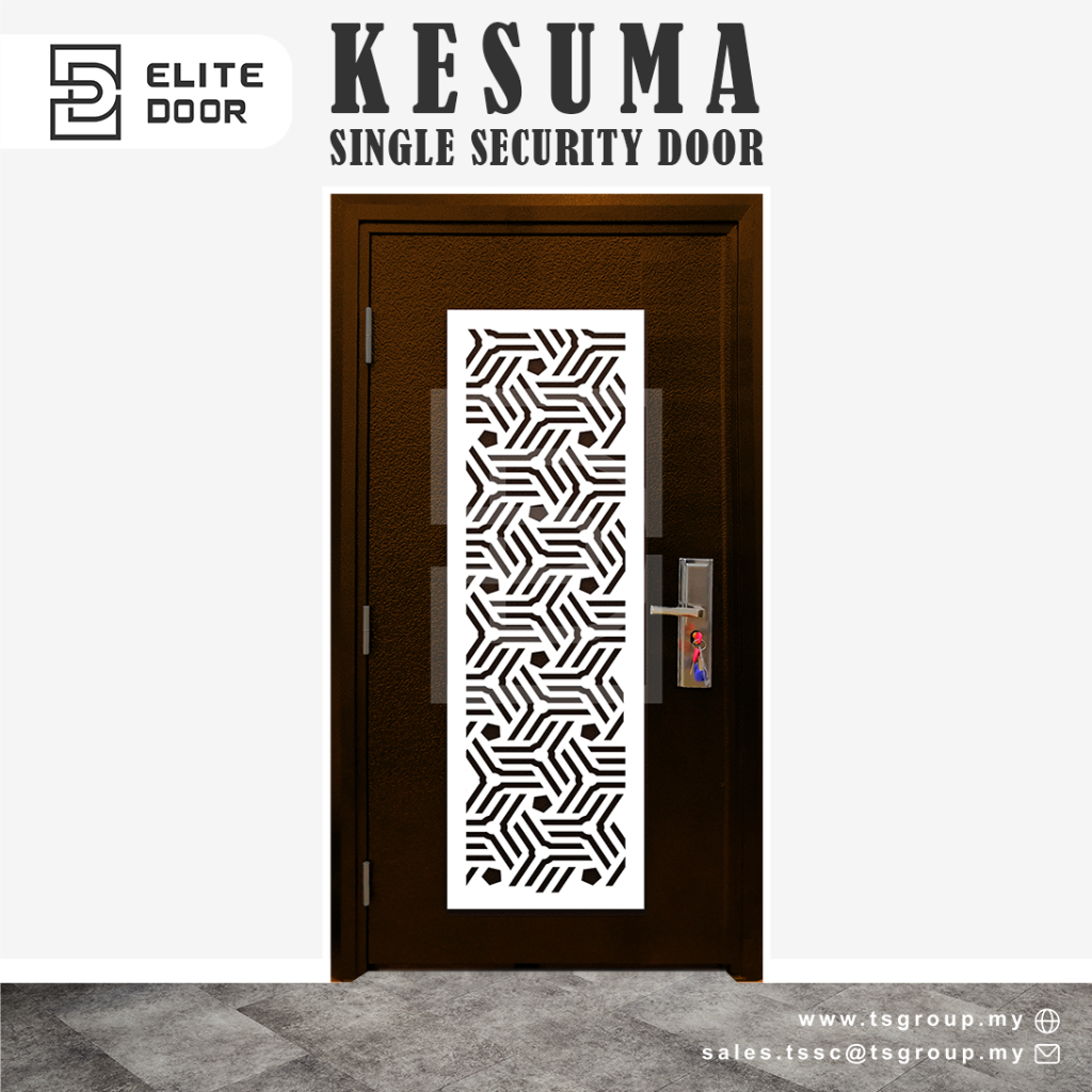 ELITEDOOR Lowest Price Kesuma Security Door (Single Door) With 10 Locks | Shopee Malaysia