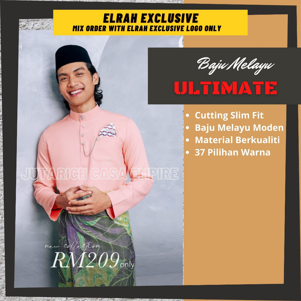 BAJU MELAYU MODEN ULTIMATE PART 6 by ELRAH EXCLUSIVE | Shopee Malaysia