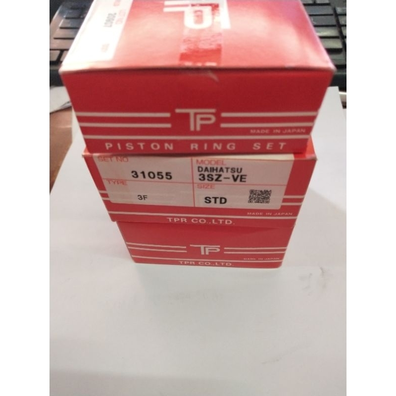 TP Piston Ring Set (Size 31055-STD) Myvi 1.3 1.5 / Alza / Avanza 1.3 1. ...