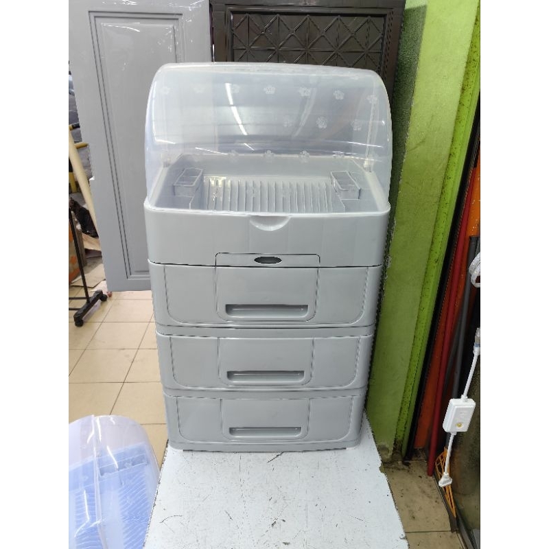 BETTERWARE DISH DRAINER WITH DRAWER /RAK PINGGAN BERTUTUP MODEL 80-2 80 ...