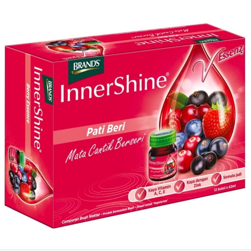 Brand's inner shine berry essence with Vitamin E (6s x 42ml) | Shopee ...