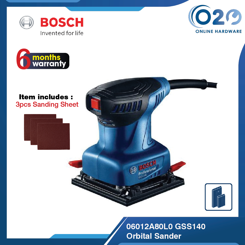 🔥 Bosch GSS140 Professional Orbital Sander Palm Sander 220Watt Bosch ...