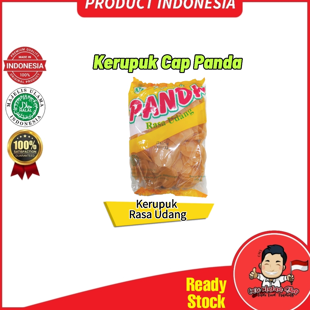 Kerupuk Panda Sing Kong Pedas Sayur Bawang Udang Mentah Asli Product ...