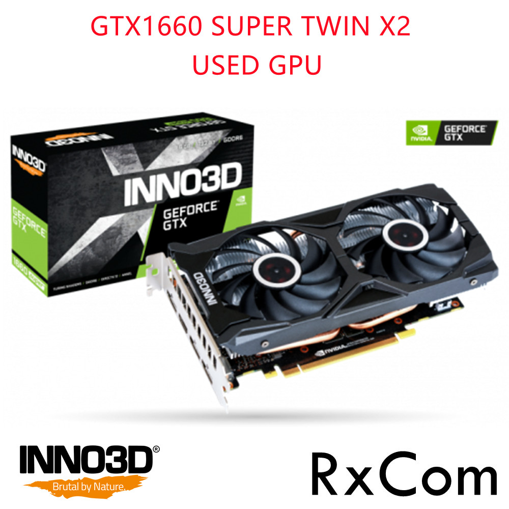 [ USED GPU ] INNO3D GEFORCE GTX 1660 SUPER 6GB GDDR6 192BIT TWIN X2 ...