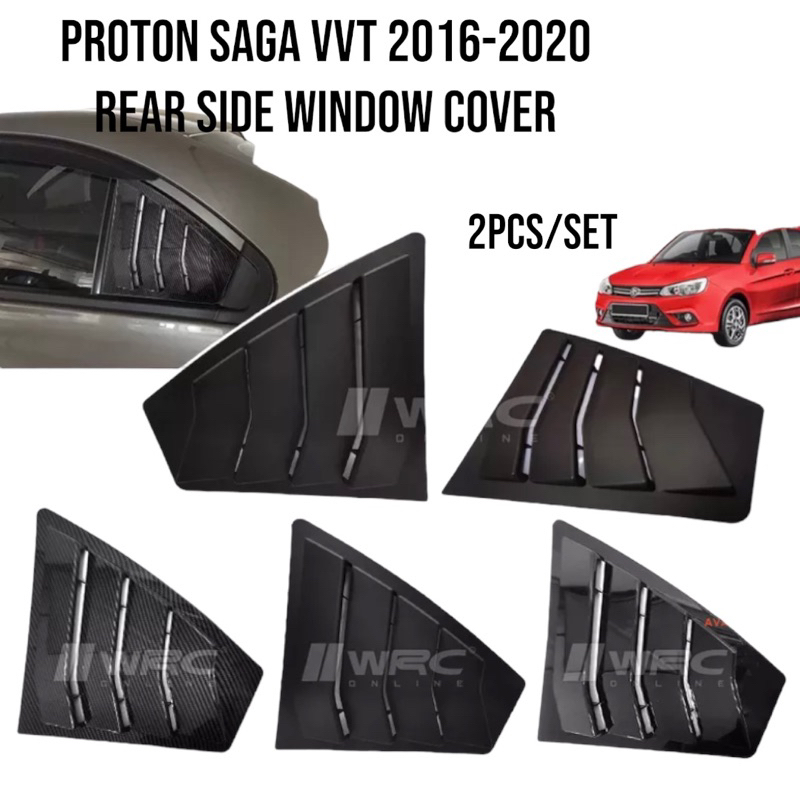Proton Saga VVT 2016-2020 Rear Side Window Protector Cover (2pcs/set ...