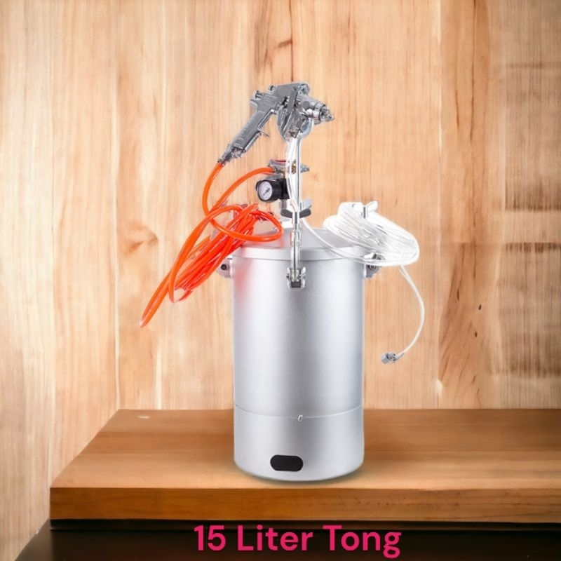 Paint Sprayer Spray Gun Tong Sprayer Paint Pressure Pot Tank Penyembur ...