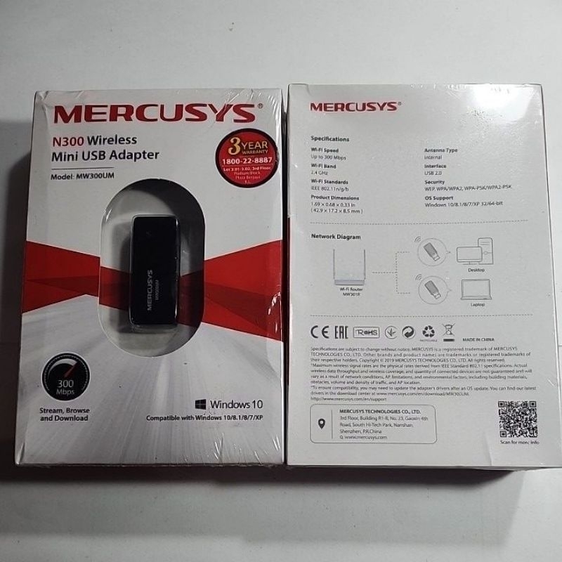 Mercusys N300 Wireless Mini USB Adapter | Shopee Malaysia
