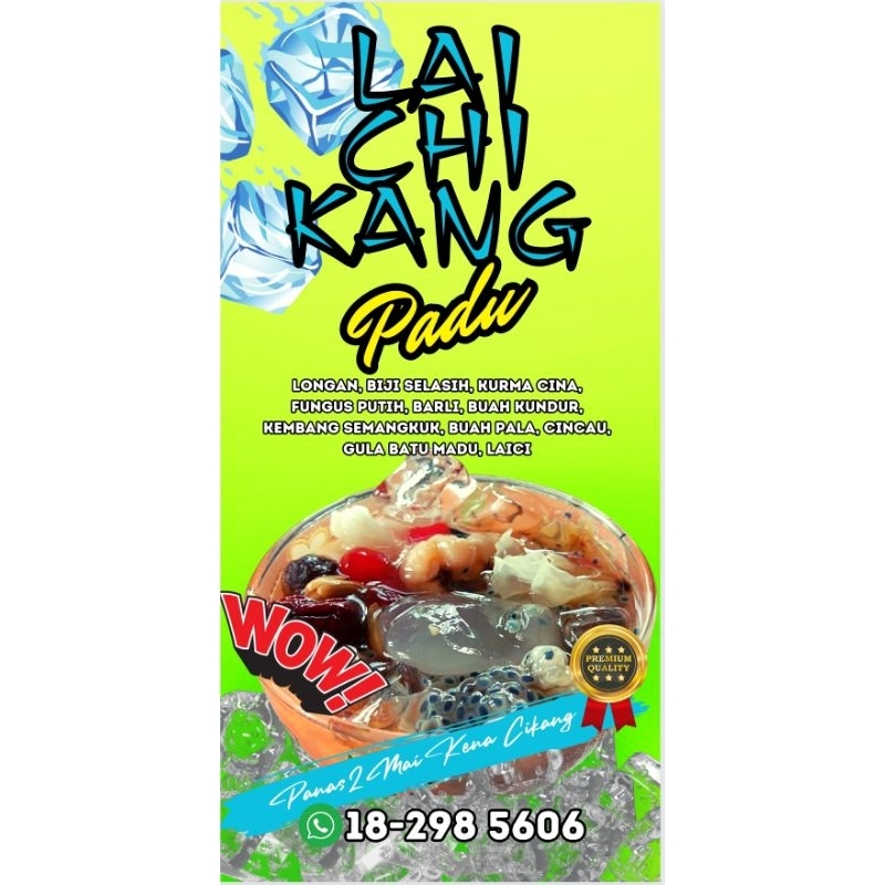 banner bunting cendol ais kacang ABC air kelapa muda Lai chi kang rojak ...