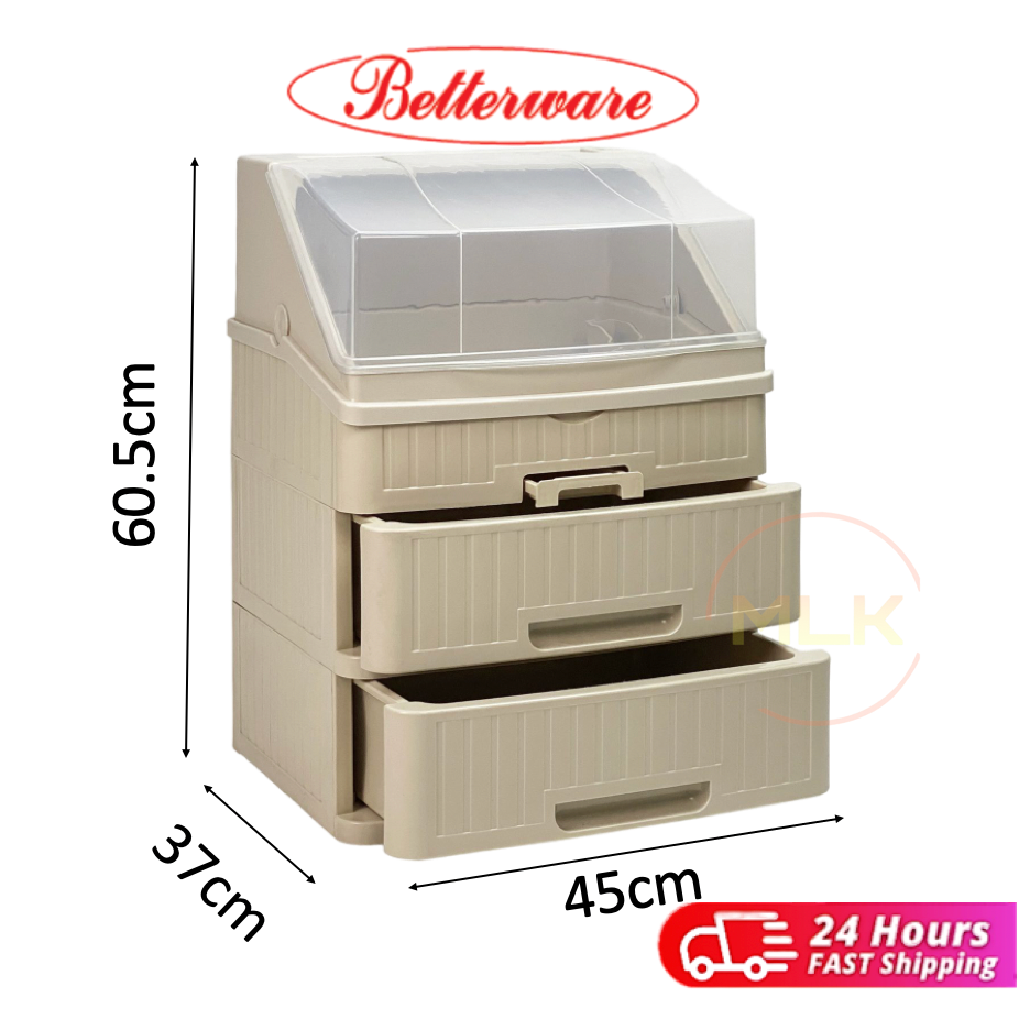 MLK Dish Drainer Plastic Drawer Rak Pinggan Mangkuk Besar Big ...