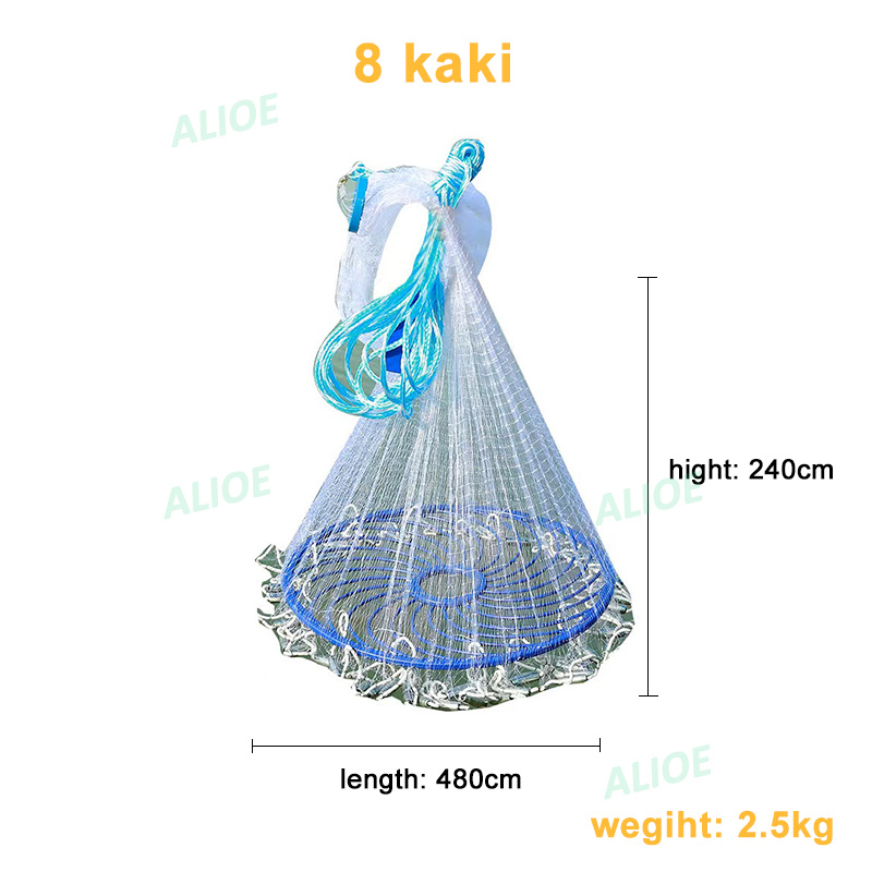 fish net jaring ikan fishing net bubu payung hand casting frisbee bubu ...