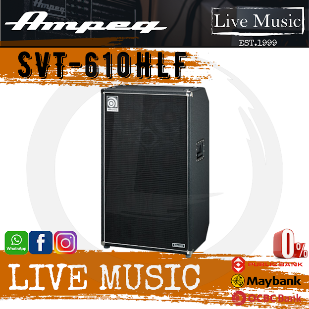Ampeg SVT-610HLF Bass Cabinet ( SVT 610HLF / SVT610HLF ) | Shopee Malaysia