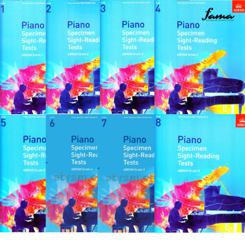 [FAMA]ABRSM Piano Specimen Sight-Reading Tests Exam Book Grade 1-8 ...
