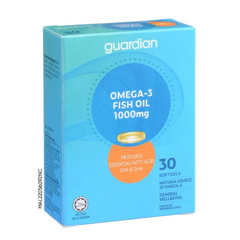 Guardian Omega-3 Fish Oil 1000mg (30s) | Shopee Malaysia