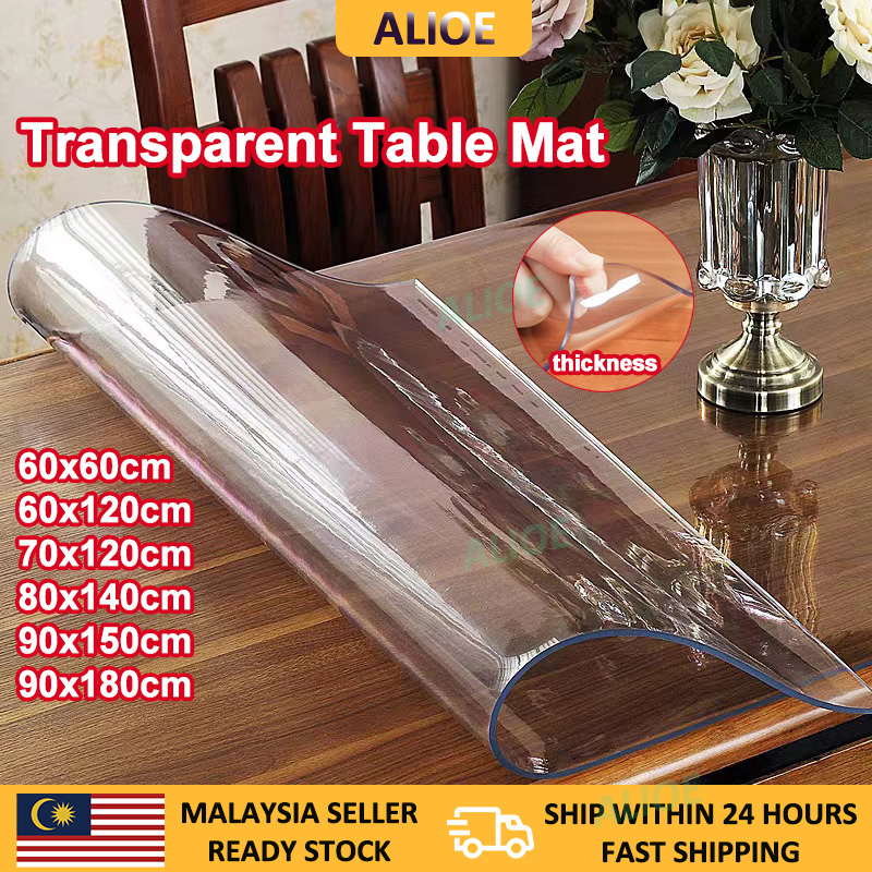 table mat alas meja plastik tikar plastik waterproof desk mat pad ...