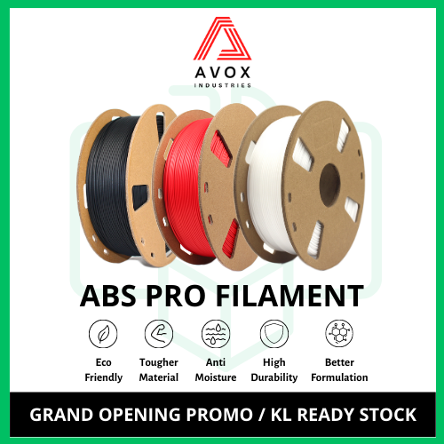 Avox Industries ABS Pro Filament 1kg | 1.75mm | Basic Colours | Solid ...