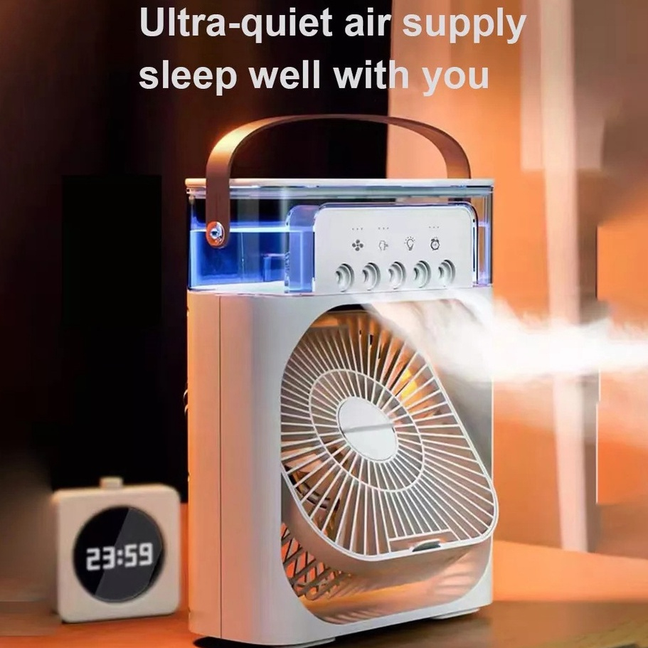 3 in 1 Mini Air Cooler USB Connection Portable Fan Humidifier Purifier ...