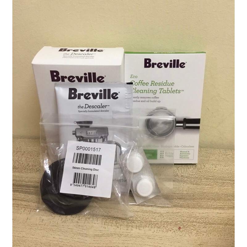 Breville Original Cleaning Set (2-Tablet/ Cleaning Disc 54mm/ Descaler ...