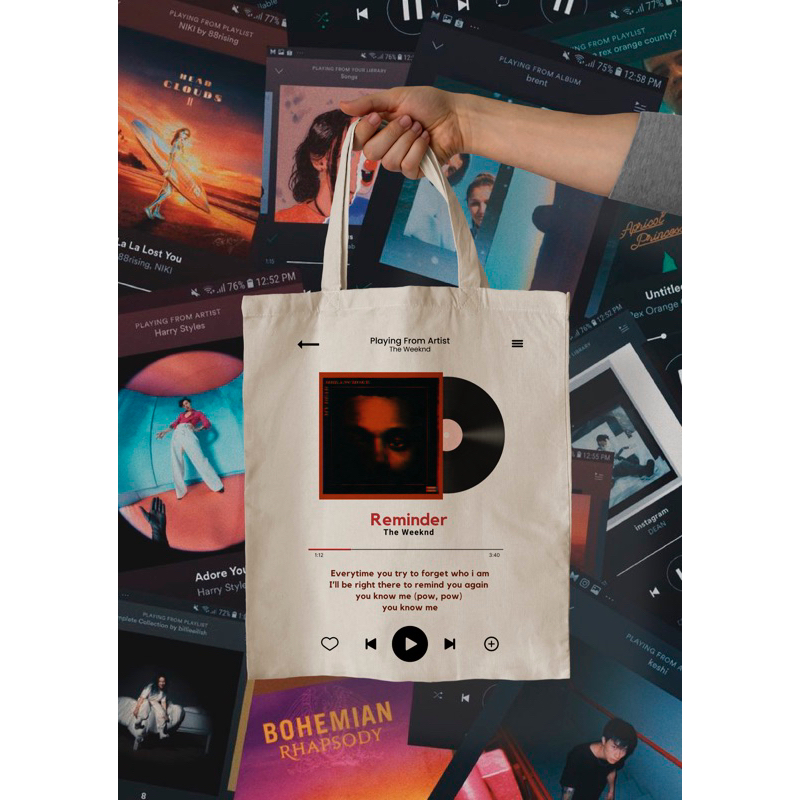 Totebag [Lyric - The Weeknd] | Shopee Malaysia