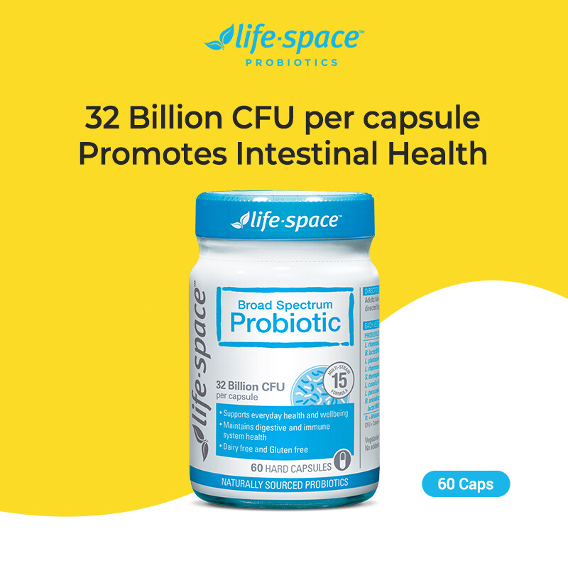Life Space Probiotic Adult Broad Spectrum Supplement 60 Caps Promotes ...