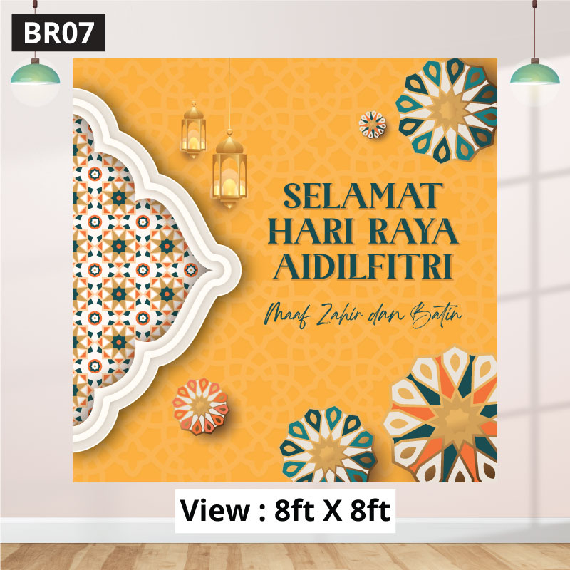 BACKDROP HARI RAYA l OPEN HOUSE DESIGN MENARIK & COLOURFUL | Shopee ...