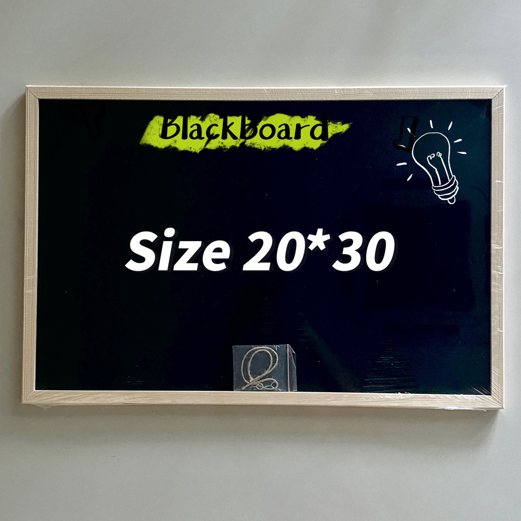 [Ready Stock] Cafe Blackboard/Wooden Blackboard on wall/Teaching ...