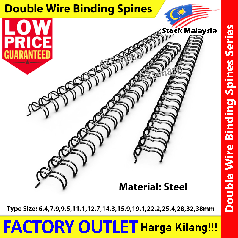 Wire Binding Comb 34 loops 3:1 Pitch Steel Double Wire Binding Spines #铁装订圈 #铁圈 #WireO # ...