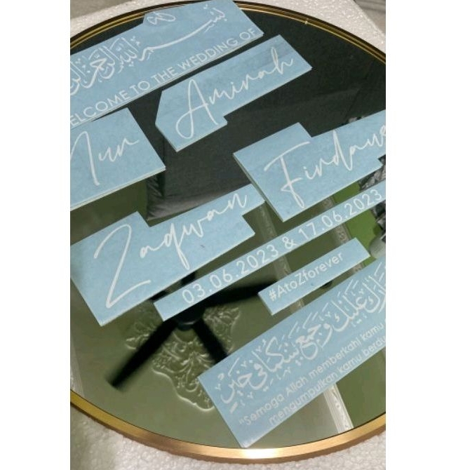 Sticker Cermin Diy Die-cut welcome board #cutsticker #vinylsticker # ...