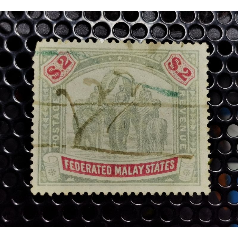 Federated Malay States Stamps 1904 $2 | Setem Malaya Malaysia | Shopee ...