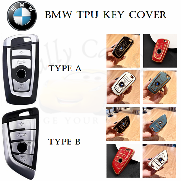 Ideally BMW Car Key Cover Chrome Reflection TPU Car Key Remote Casing ...