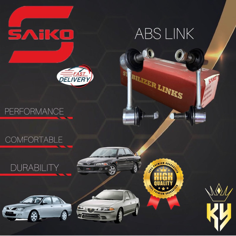 SAIKO REAR STABILIZER LINK PROTON WIRA, WAJA, PERSONA, GEN2 (KSL-7875 ...