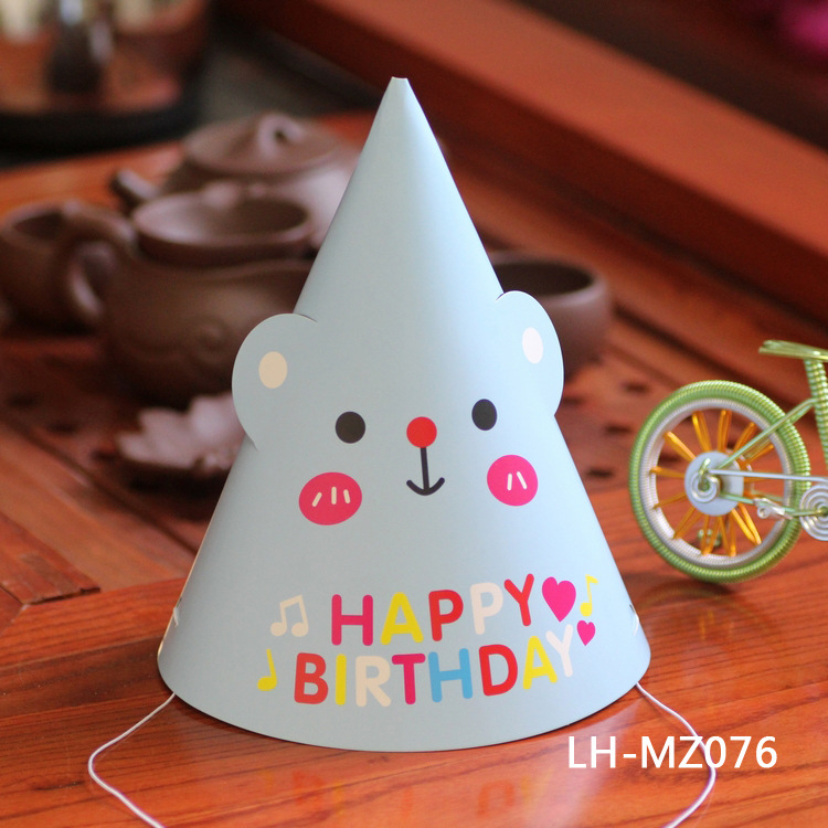 Happy Birthday Party Paper Hat Colorful Designs / Rainbow Design ...