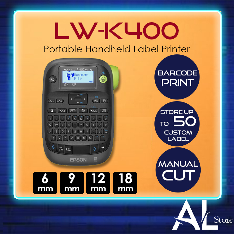 Epson Label Works LW-K400 Portable Handheld Label Sticker Printer ...
