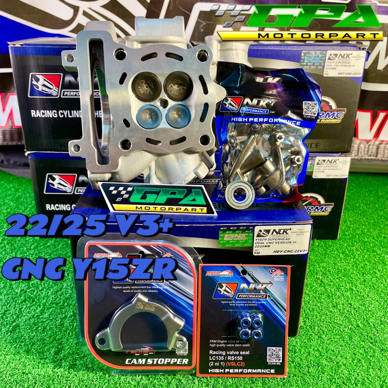 NLK PERFORMANCE RACING SUPERHEAD PORTING CNC V3+ V3 Y15ZR LCV8 19/22 20/23 22/25 | Shopee Malaysia