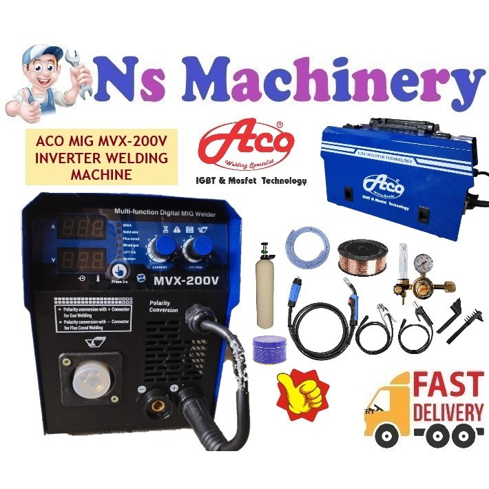 ACO MIG MVX-200V INVERTER WELDING MACHINE | Shopee Malaysia