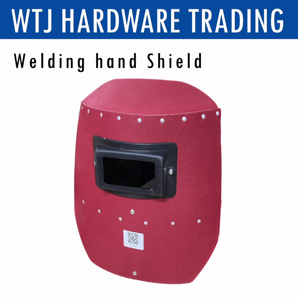 RED FIBER WELDING HAND SHIELD | FACE SHIELD | Shopee Malaysia