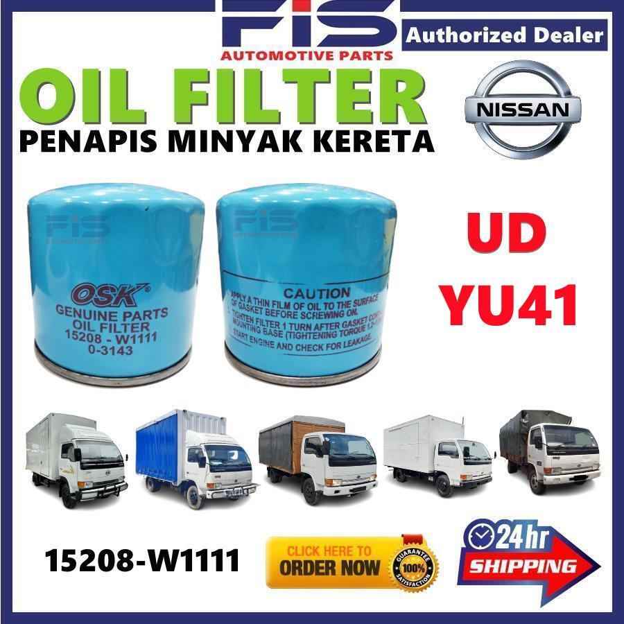 FIS Oil Filter Nissan UD YU41 15208-W1111 15208-W1106 15208-W1103 15208 ...