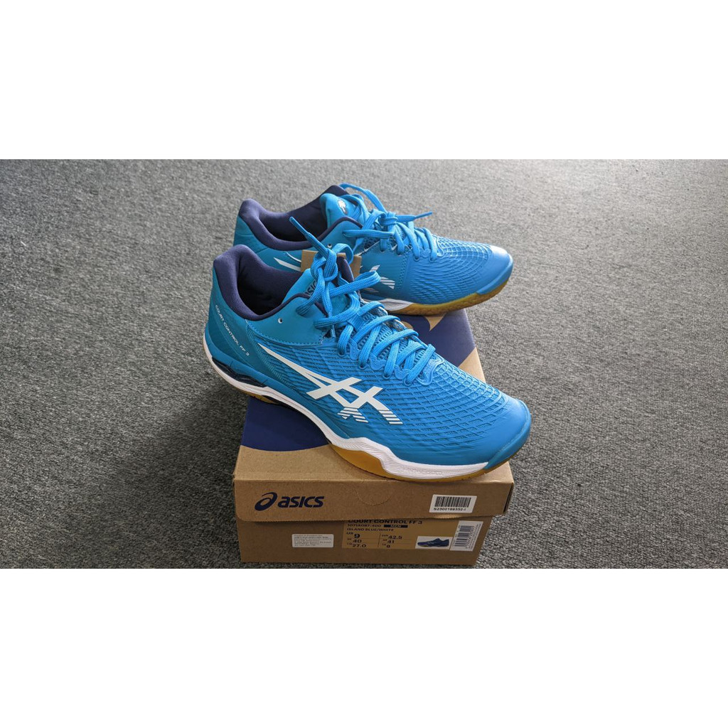 ASICS Court Control FF 3 Men Indoor Sport Shoes In Island Blue/White ...