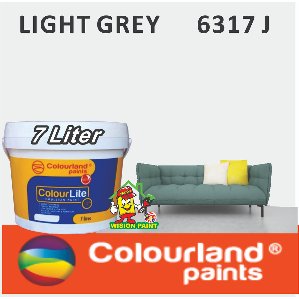 *📌CL6316 TRACY BLUE📌* ( 7L ColourLite ) Colourland Paint Interior ...