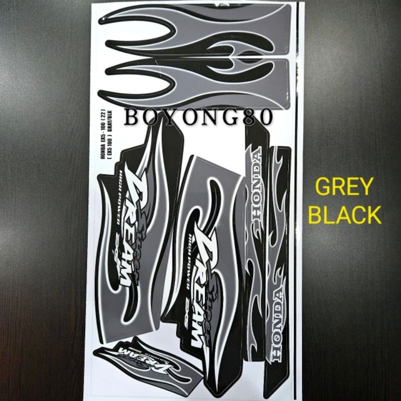HONDA EX5 / EX5 DREAM CUSTOM DESIGN API SPECIAL EDITION BODY STICKER ...